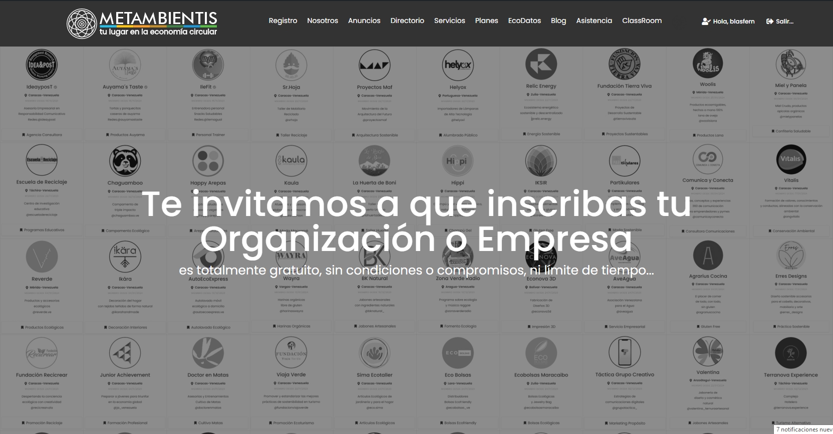 Metambientis - Registro